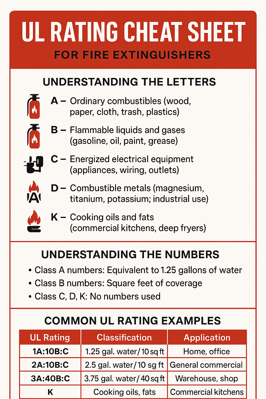 UL Rating Guide for Fire Extinguishers | Partscounter