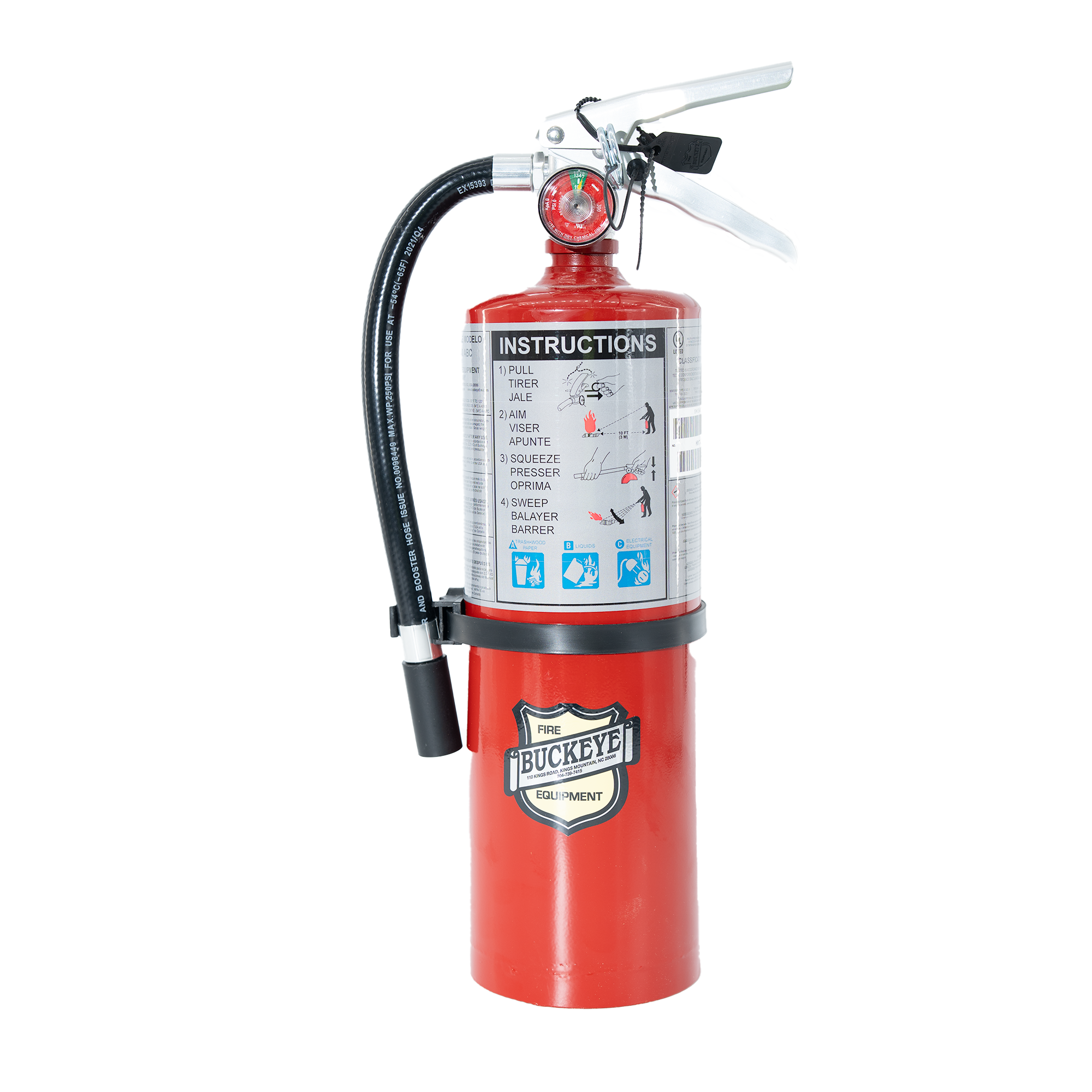 Buckeye 5 lb ABC Fire Extinguisher – UL Rated 3-A:40-B:C | Partscounter