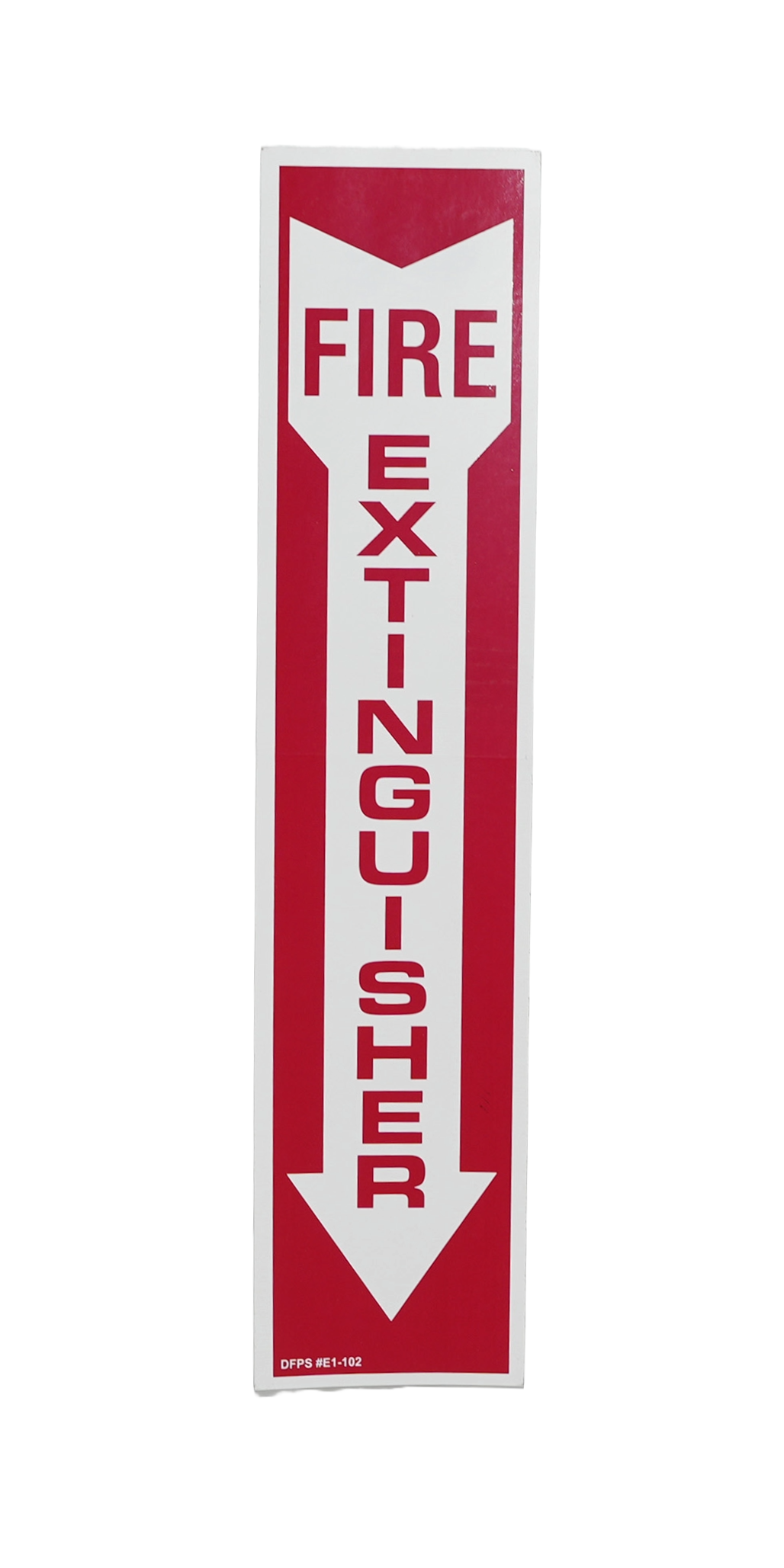 Fire Extinguisher Arrow Sign: 4"x18" | Partscounter